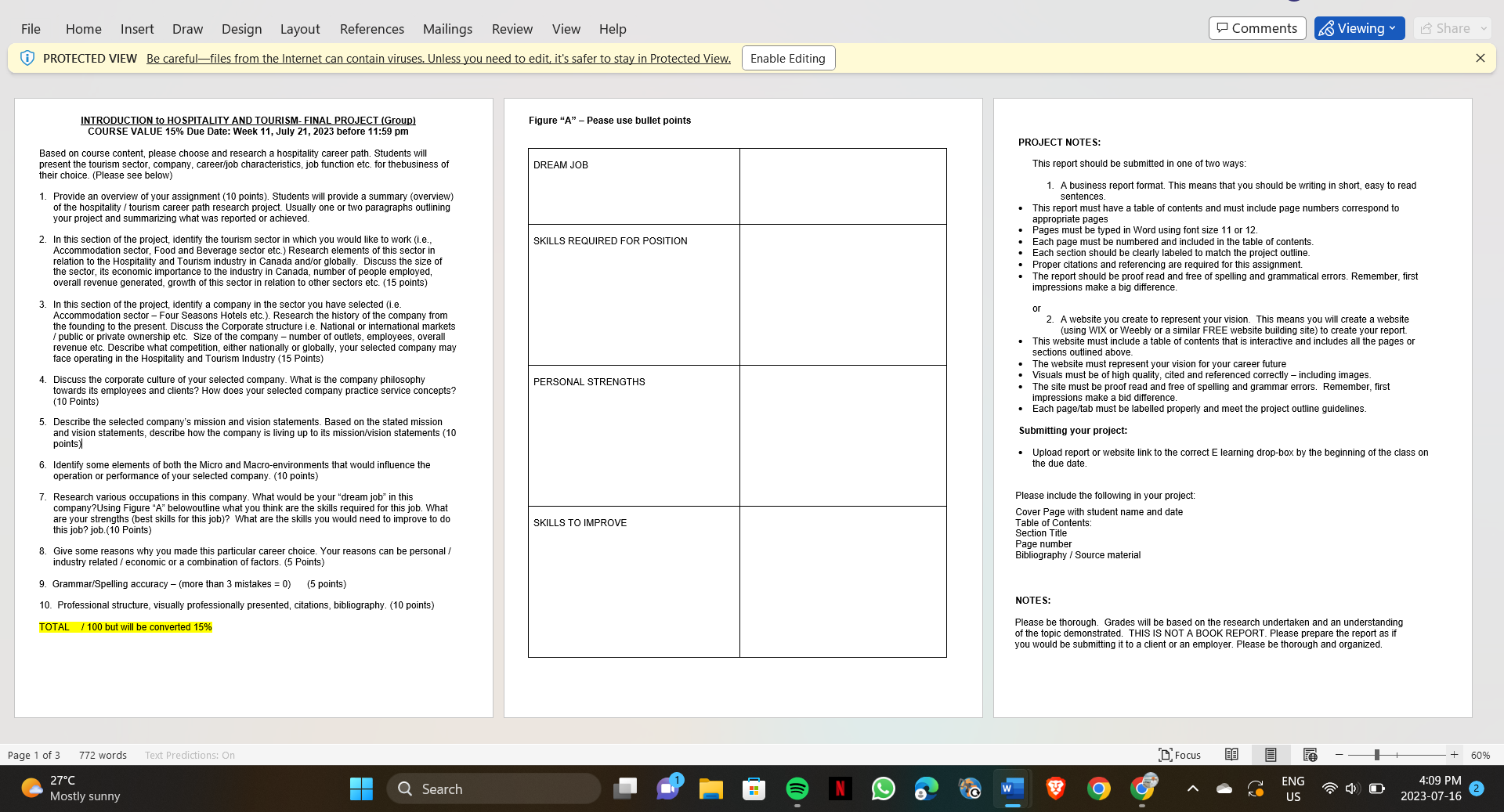 INTRODUCTION to HOSPITALITY AND TOURISM- FINAL | Chegg.com