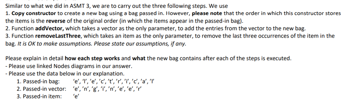 Solved C++ Question: DO NOT CODE! JUST EXPLAIN HOW EACH | Chegg.com