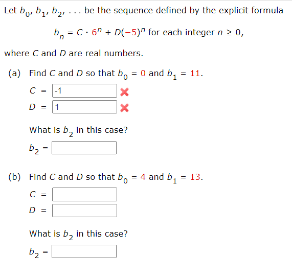 Solved Let bo, b1,b2, ... be the sequence defined by the | Chegg.com