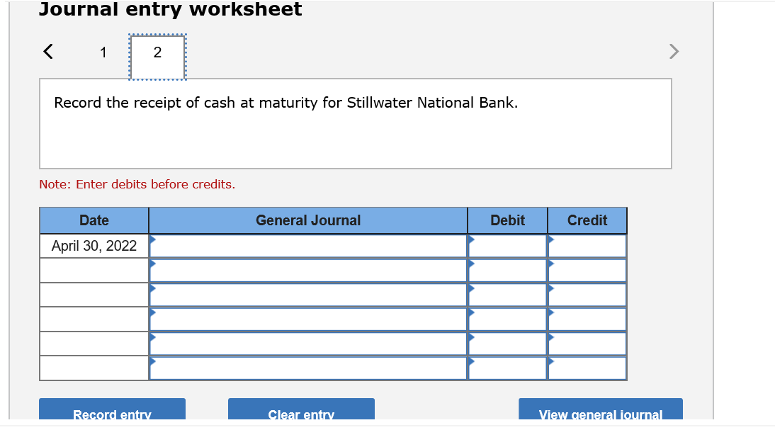 Solved Problem 8-2B Record notes payable and notes | Chegg.com
