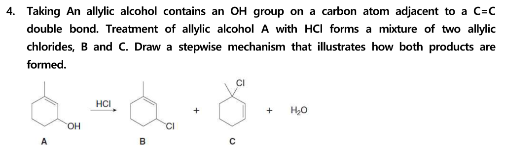Solved 4. Taking An allylic alcohol contains an OH group on | Chegg.com