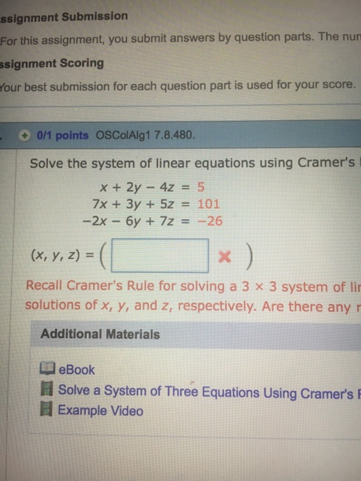 Solved ssignment Submission For this assignment, you submit | Chegg.com