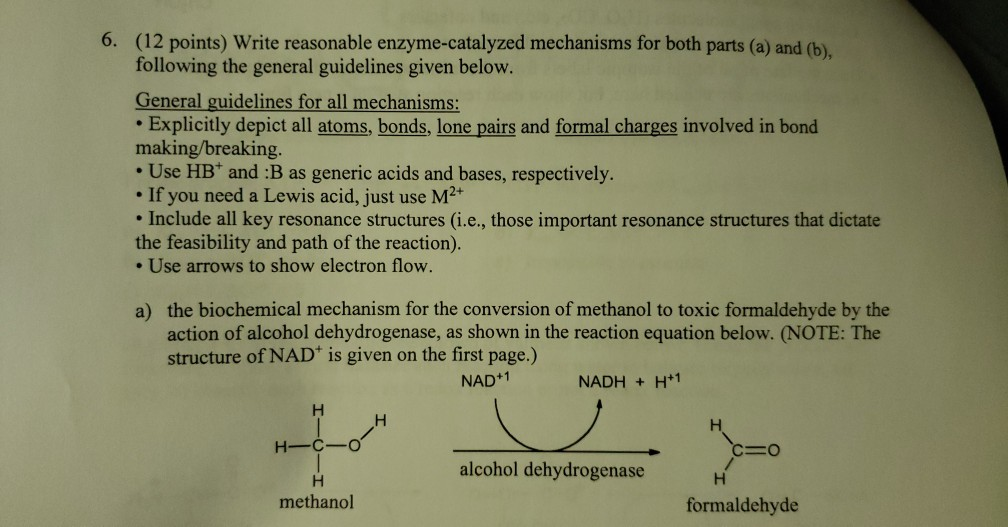 Solved 6. (12 points) Write reasonable enzyme-catalyzed | Chegg.com Solved 6. (12 points) Write reasonable enzyme-catalyzed | Chegg.com