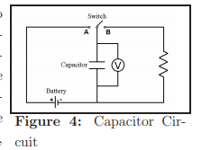 Solved Switch A B Capacitor Battery Figure 4: Capacitor Cir- | Chegg.com