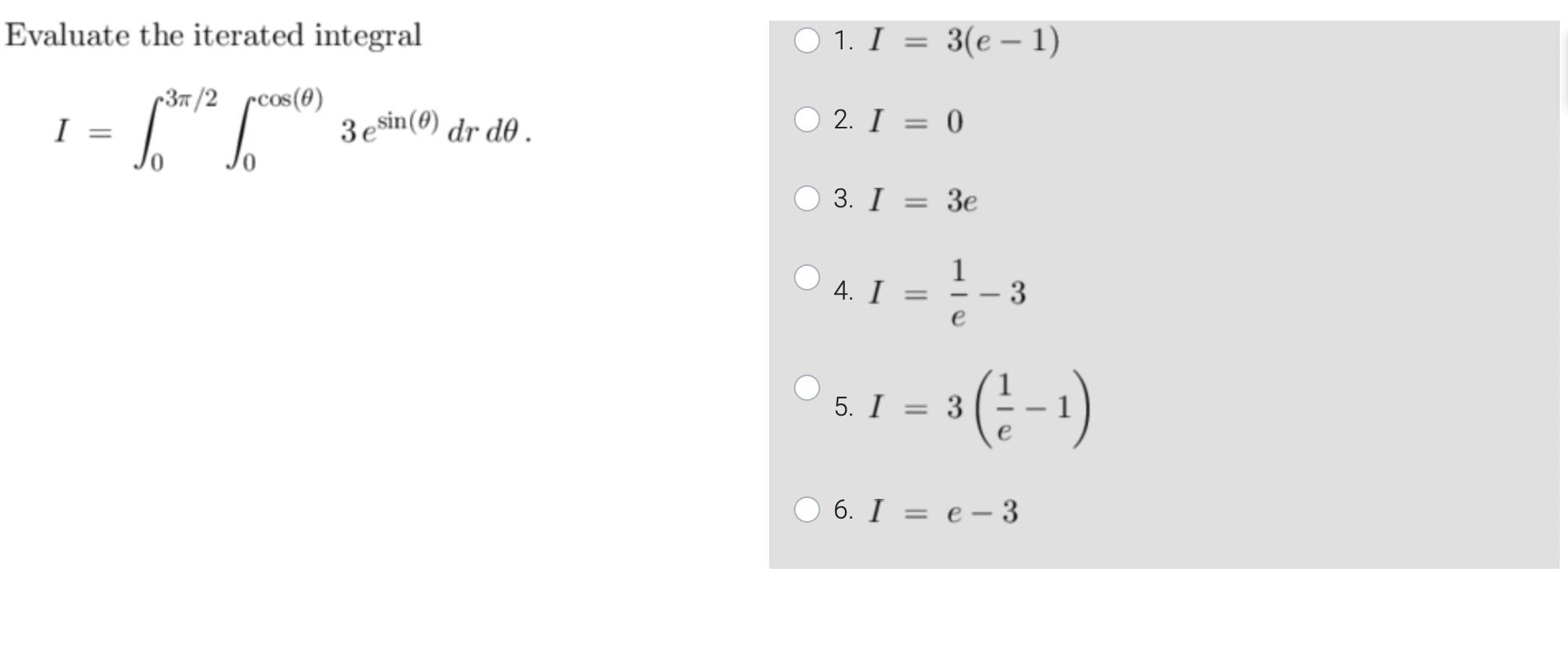 Solved Evaluate the iterated integral | Chegg.com