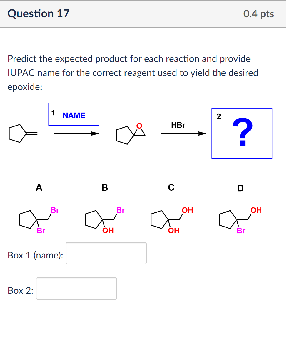 Solved Predict the expected product for each reaction and | Chegg.com