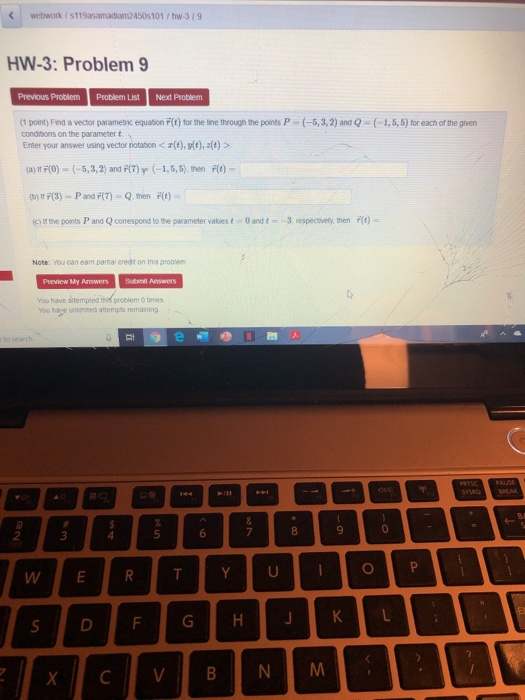 Solved webwork / s119asamadiam2450s101/ hw-3/9 HW-3: Problem | Chegg.com