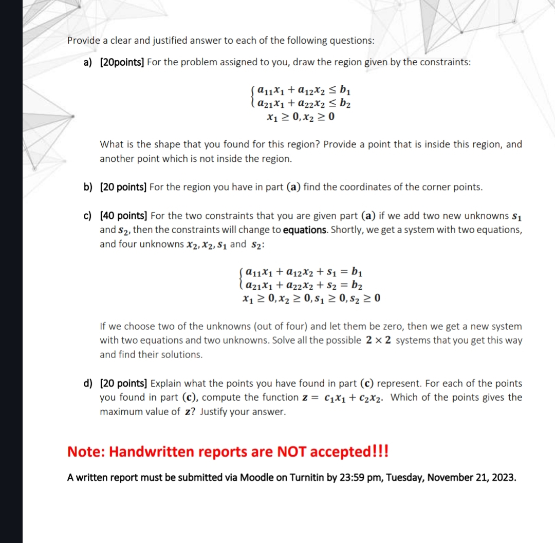 Solved Note: NO HANDWRITTEN REPORTS ARE ALLOWED. A typed | Chegg.com