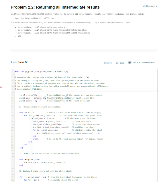 Problem 2.2: Returning all intermediate results My | Chegg.com