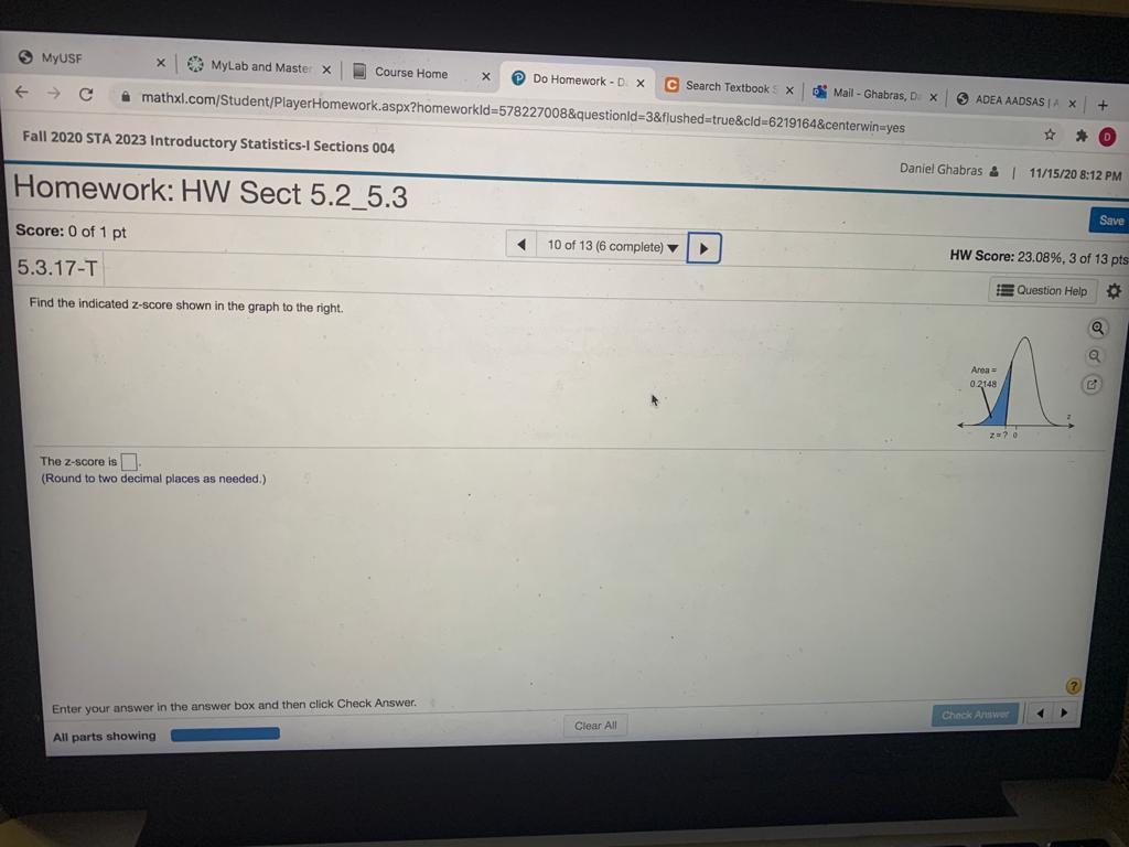 Solved MyUSF х MyLab and Master x Course Home Do Homework - | Chegg.com