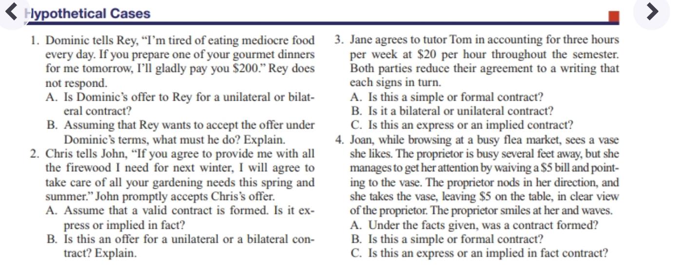 Hypothetical Cases 1. The legislature of the State of | Chegg.com