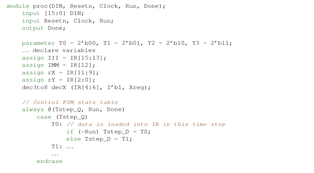 Implement the processor shown in Figure 1 using | Chegg.com