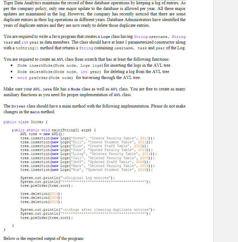 Solved Tiger Data Analytics maintains the record of their | Chegg.com