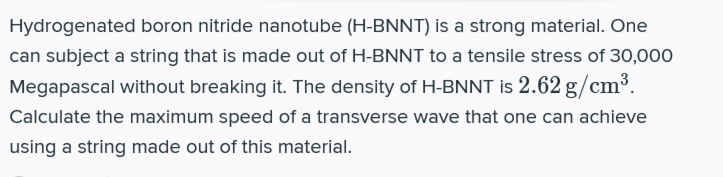 Solved Hydrogenated boron nitride nanotube (H-BNNT) is a | Chegg.com