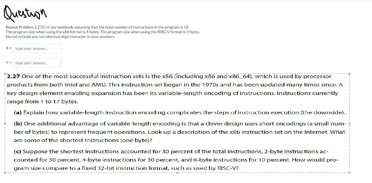 Solved Repeat Problem 2.27(c) in our textbook assuming that | Chegg.com