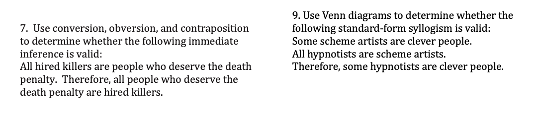 Solved 7. Use conversion, obversion, and contraposition to | Chegg.com