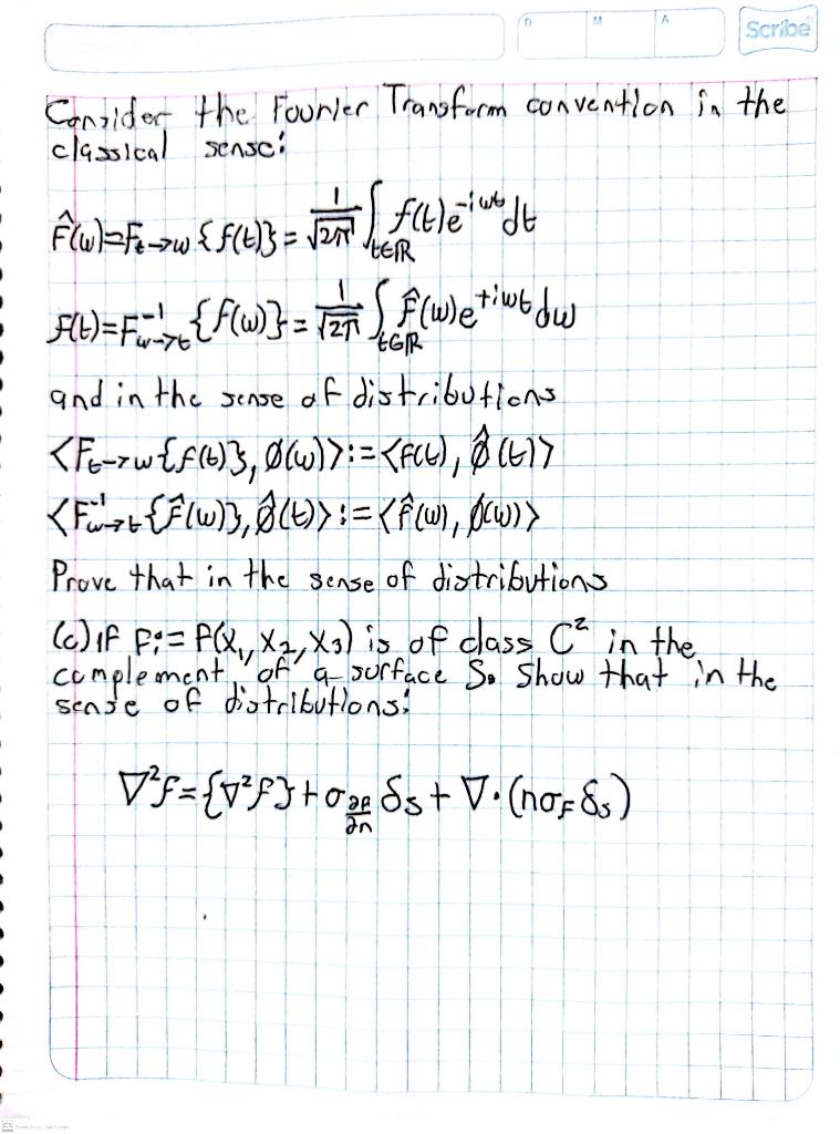 Solved Canider the Fourier Transfurm convention in the | Chegg.com