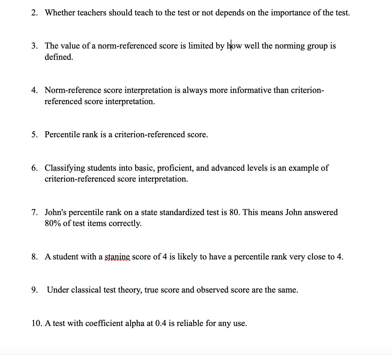 Solved Are these questions true or false? Please provide an | Chegg.com