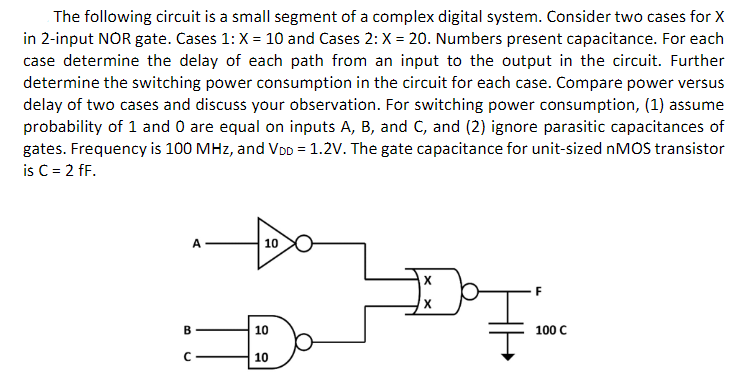 Solved The following circuit is a small segment of a complex | Chegg.com