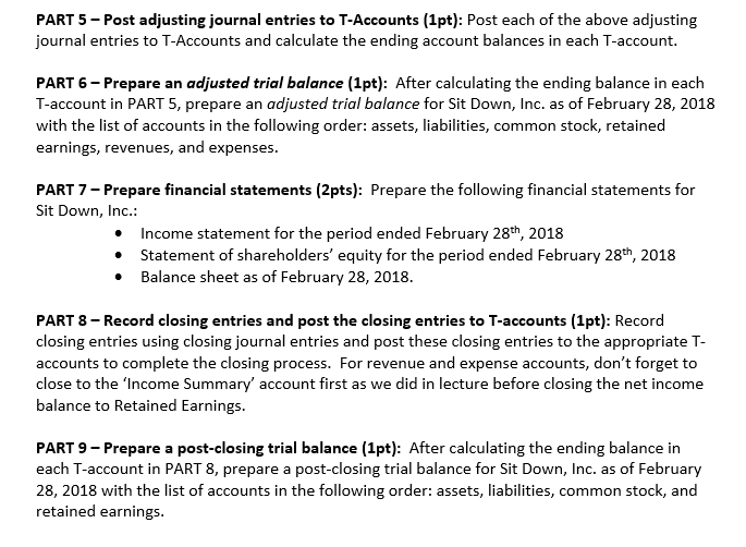 Solved (10pts) Comprehensive Accounting Cycle Problem: | Chegg.com