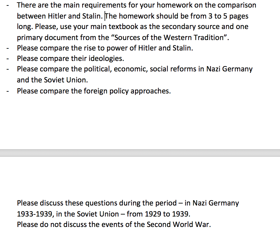 There are the main requirements for your homework on | Chegg.com