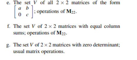 Solved Exercise 6.1.2 Are the following sets vector spaces | Chegg.com