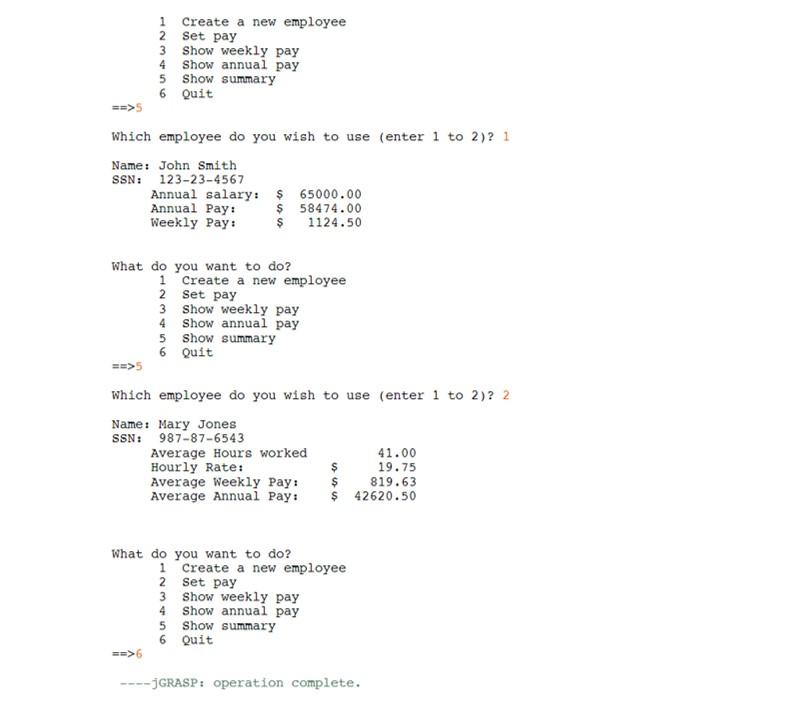 Solved The assignment is to write a Class Payroll that uses | Chegg.com