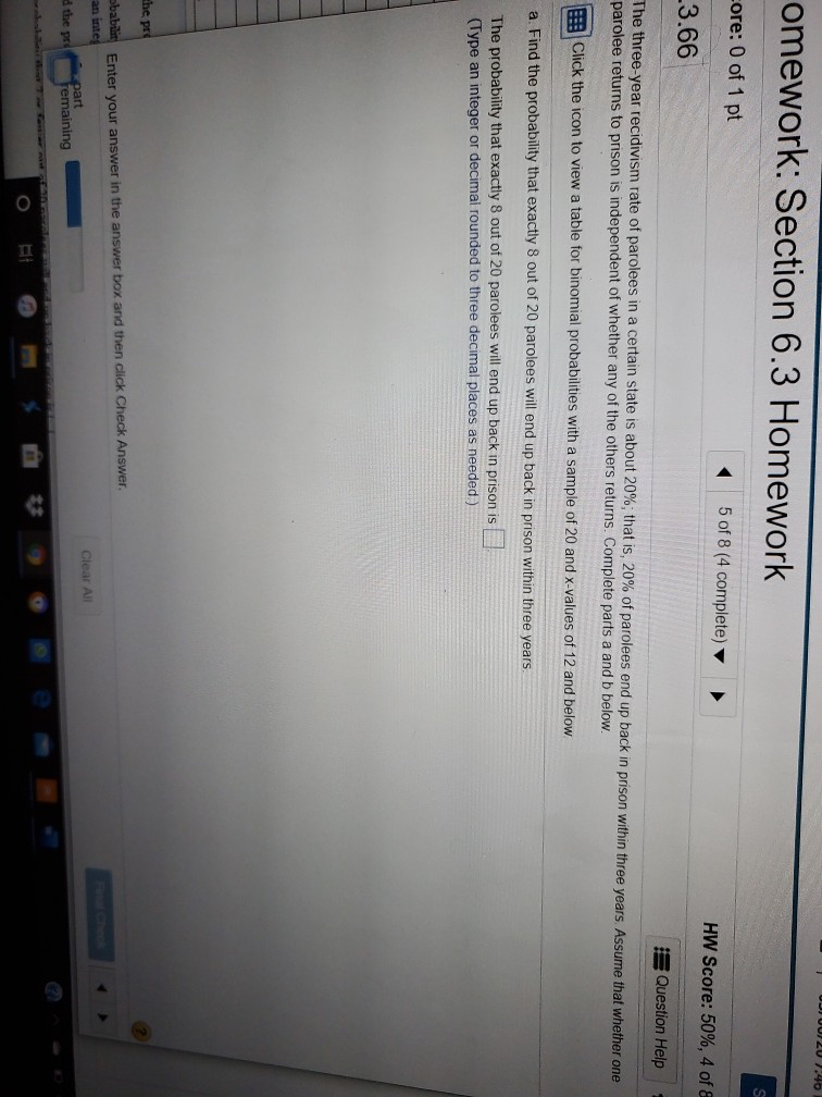 Solved 2 90 Omework Section 6 3 Homework Core 0 Of 1 Pt