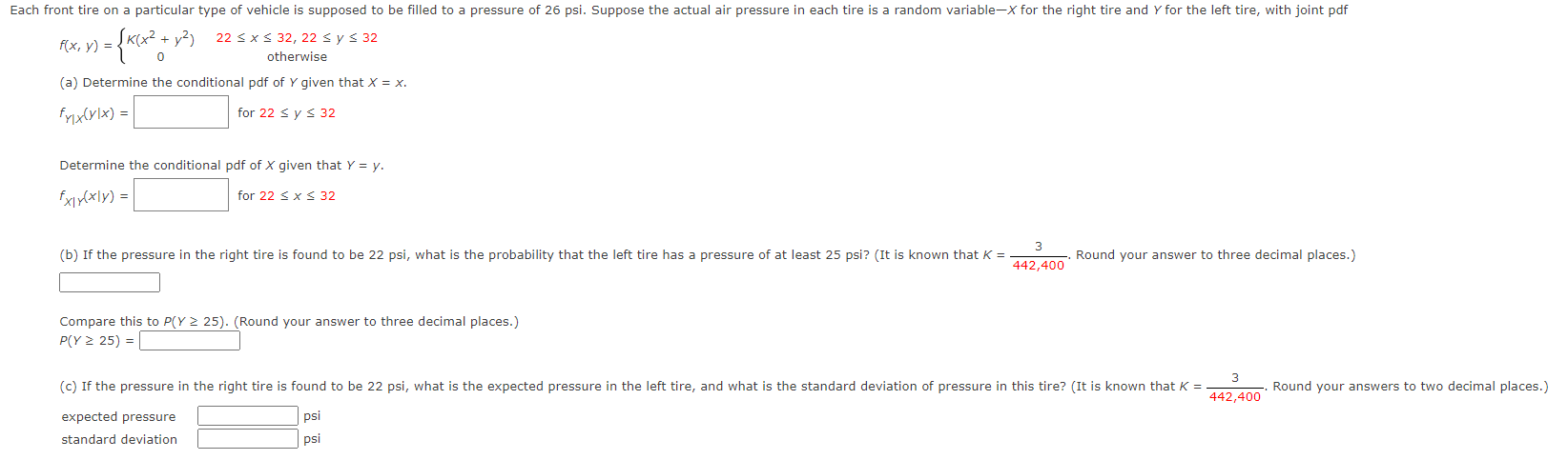 Solved f(x,y)={K(x2+y2)022≤x≤32,22≤y≤32 otherwise (a) | Chegg.com