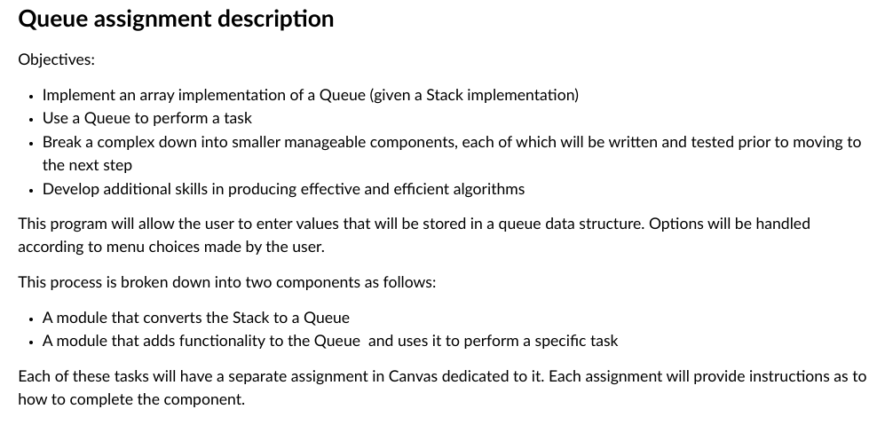 Solved Queues Assignments Here are the supporting files | Chegg.com