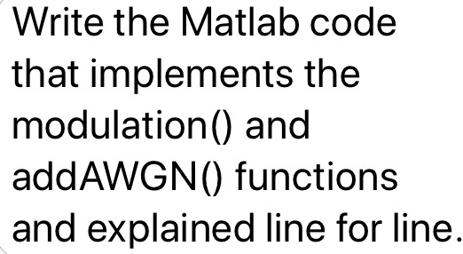 Solved Write the Matlab code that implements the | Chegg.com
