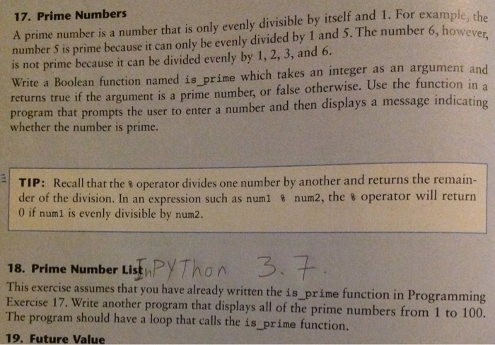 Solved A prime number is a number that is only evenly | Chegg.com