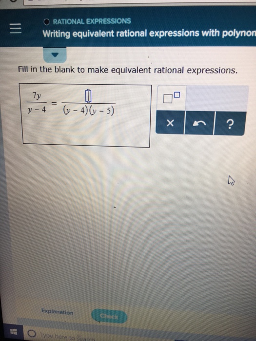 Solved O RATIONAL EXPRESSIONS Writing equivalent rational | Chegg.com