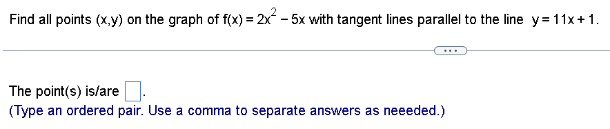Solved Find all points (x,y) on the graph of f(x)=2x2−5x | Chegg.com