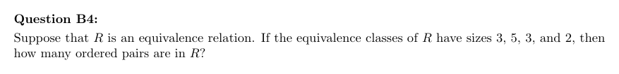 Solved Question B4: Suppose that R is an equivalence | Chegg.com