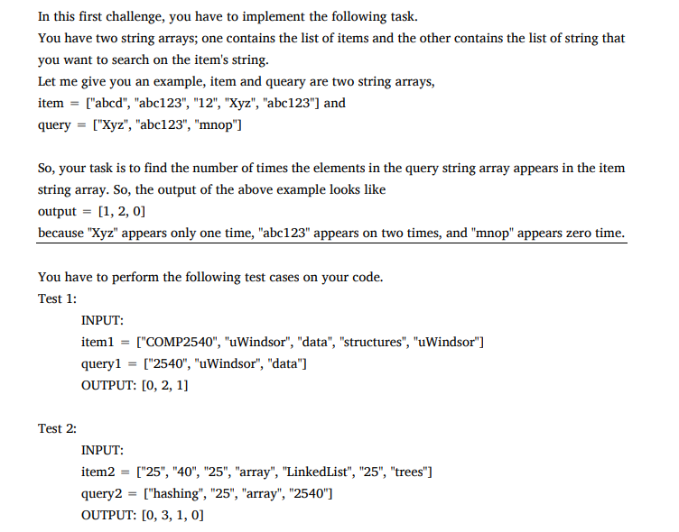 Solved In this first challenge, you have to implement the | Chegg.com