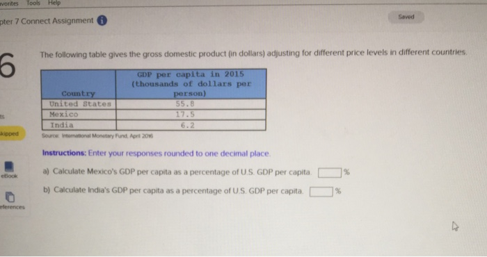 Solved vorites Tools Help Saved pter 7 Connect Assignment 6 | Chegg.com Solved vorites Tools Help Saved pter 7 Connect Assignment 6 | Chegg.com