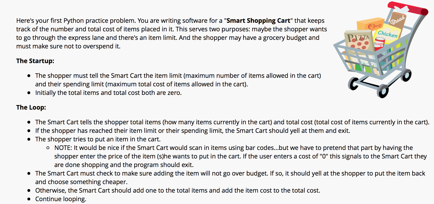 Solved Bread Cheese Here's your first Python practice | Chegg.com