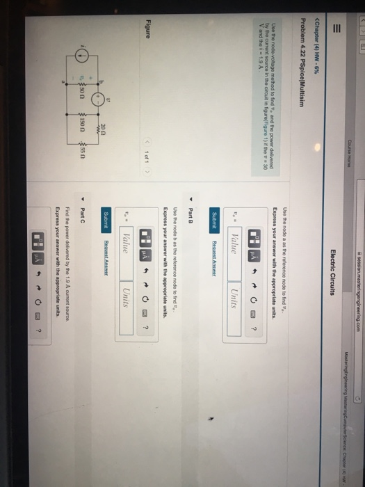 Solved Electric Circuits Chapter (4) HW-6% Problem 4.22 | Chegg.com