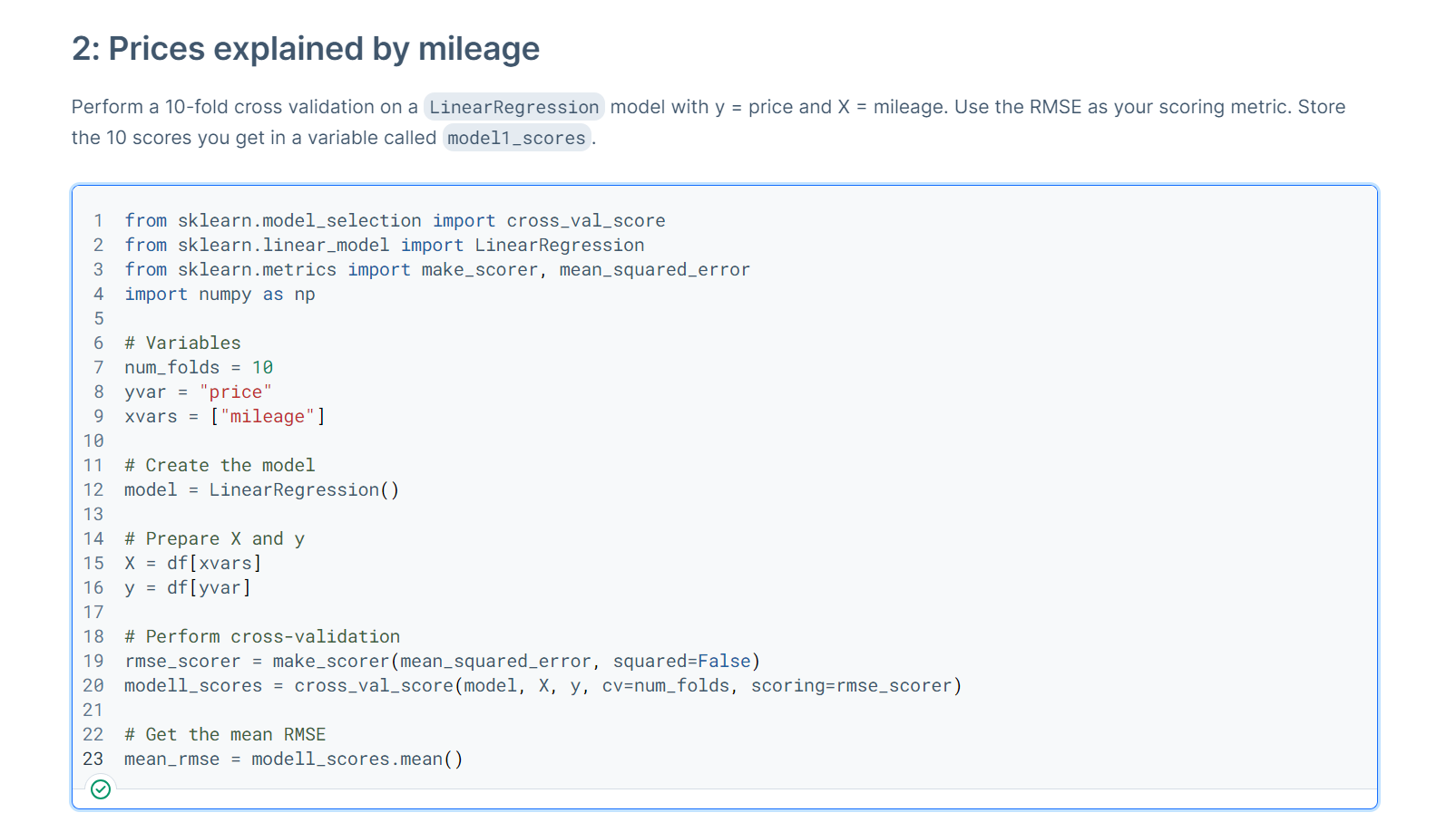 Solved Sorting data in Python and improving models RSME | Chegg.com