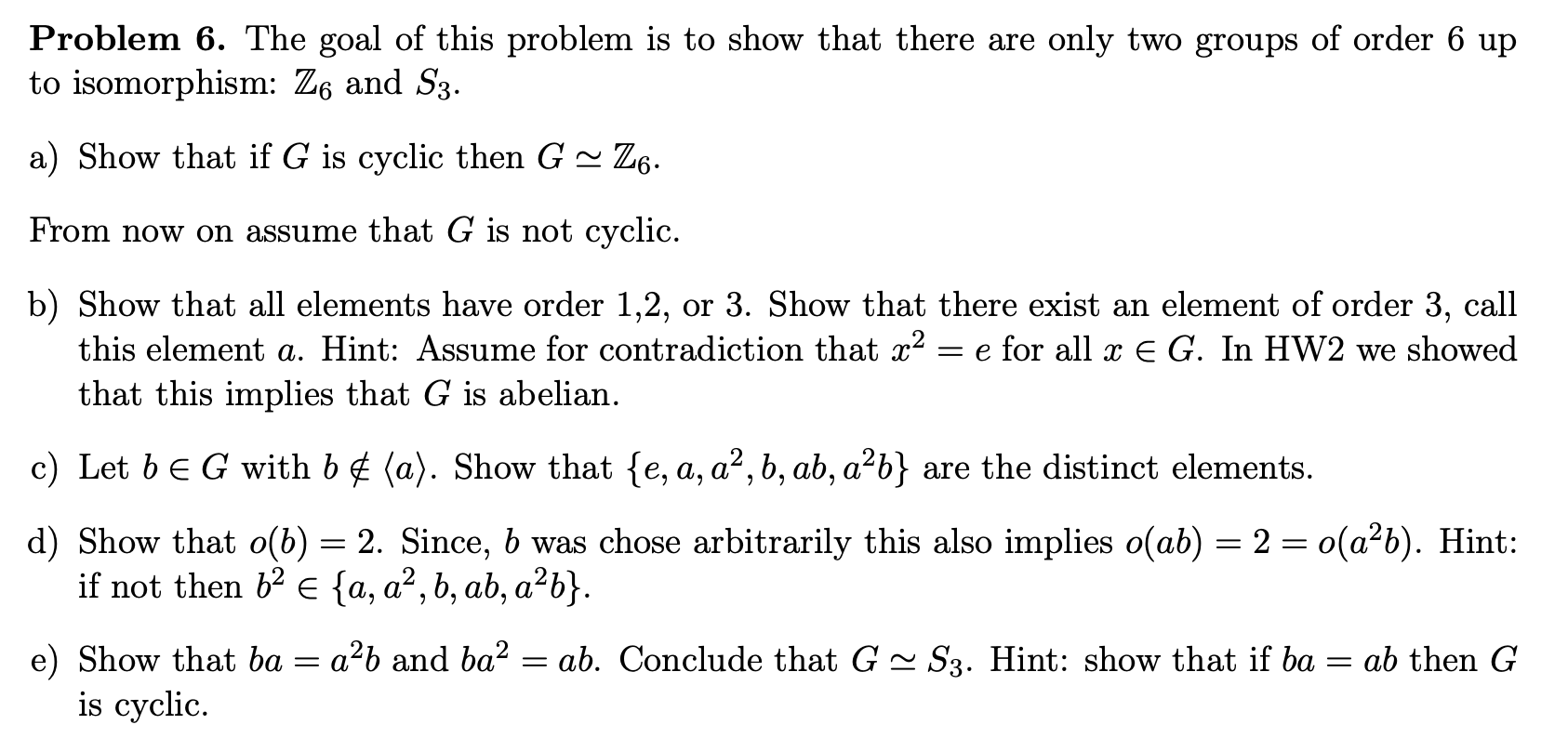 Solved Problem 6. The goal of this problem is to show that | Chegg.com
