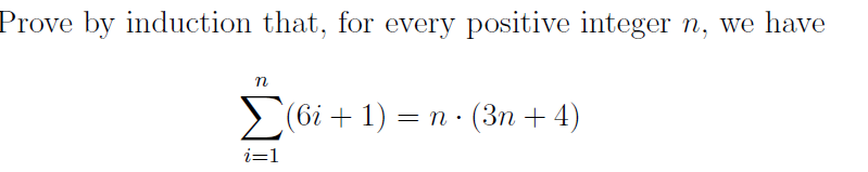 Solved Prove by induction that, for every positive integer | Chegg.com