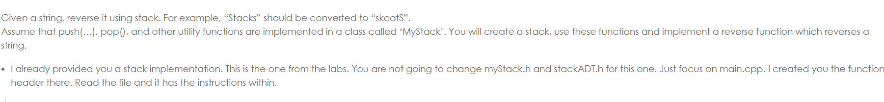 Solved This is myStack: #ifndef H_StackType #define | Chegg.com