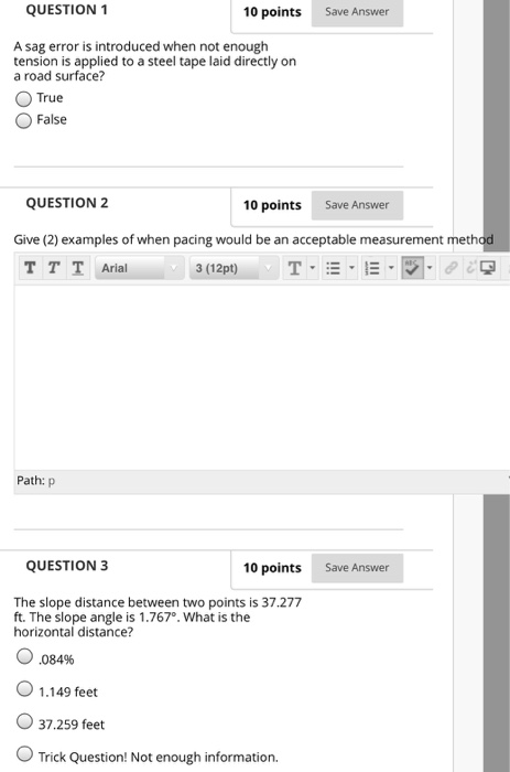 Solved QUESTION 1 10 points Save Answer A sag error is | Chegg.com