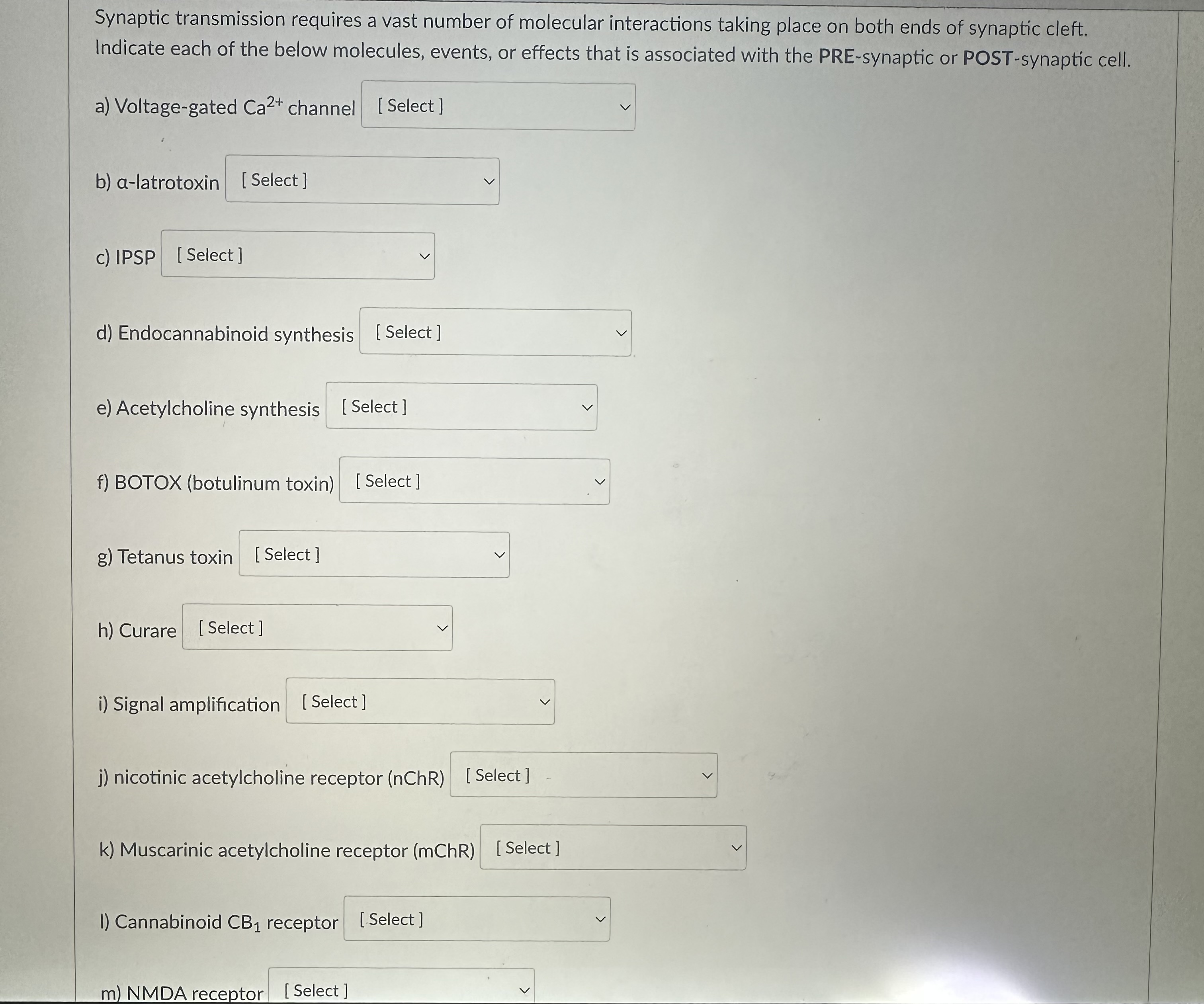 Solved Synaptic transmission requires a vast number of | Chegg.com