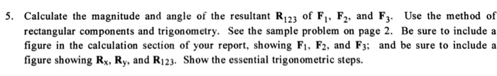 Solved 5. Calculate the magnitude and angle of the resultant | Chegg.com