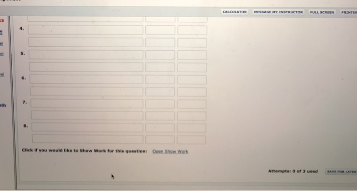 Solved Exercise 8-5 (Part Level Submission) Bridgeport | Chegg.com