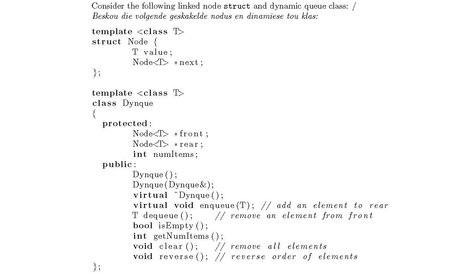 Consider the following linked node struct and dynamic | Chegg.com