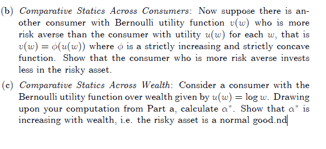 Solved (b) ﻿Comparative Statics Across Consumers: Now | Chegg.com