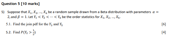Solved Question 5 [10 marks] 5) Suppose that Xį, X2, ..., Xo | Chegg.com